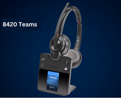 Poly Savi 8420: Long Range Wireless DECT Headset with Noise Cancelling