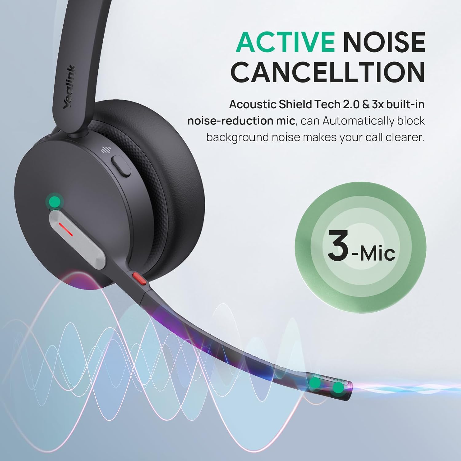 Yealink WH64 DECT & Bluetooth Wireless Office Headset