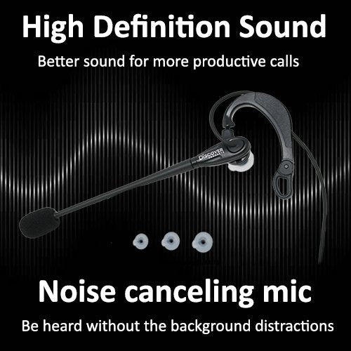 Discover D713 Quick Disconnect Earpiece Wired Office Headset For Profe