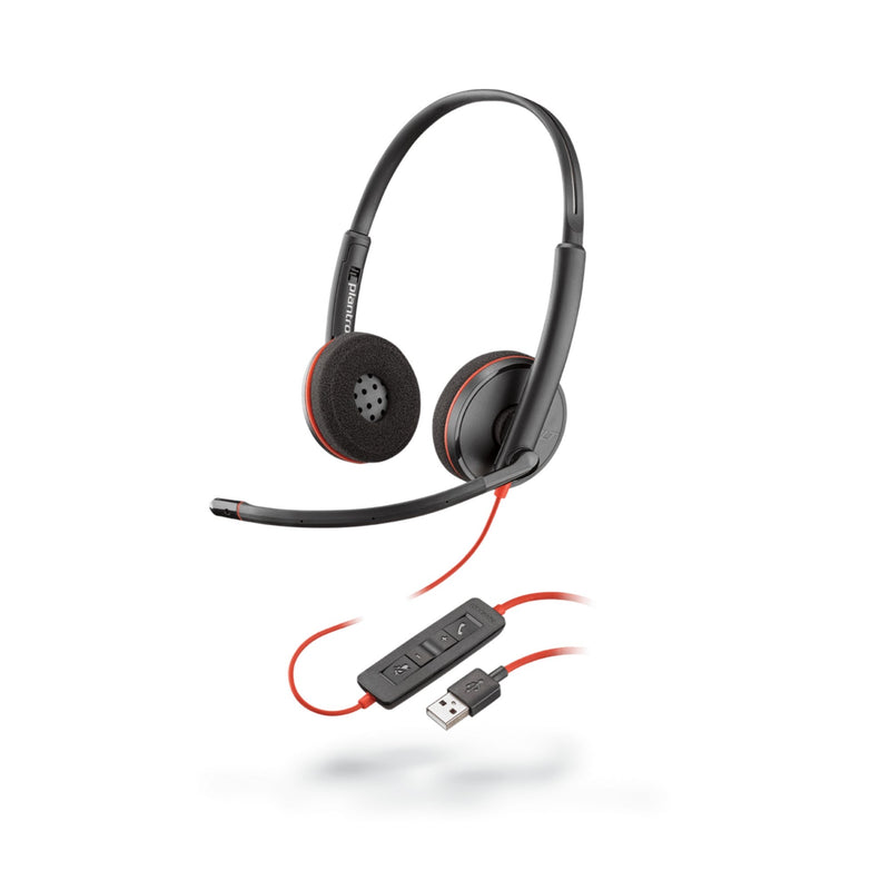 Poly Blackwire 3220 Wired Stereo USB Headset - 8X228AA