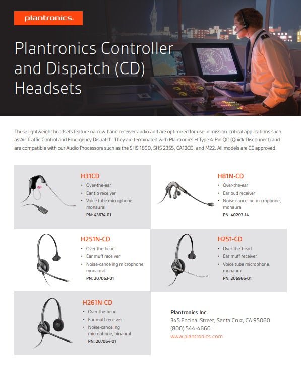 Poly Starset H31CD Lightweight Wired Headset (Discontinued)