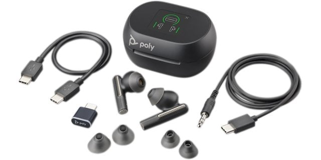 Poly Voyager Free 60 Bluetooth Earbuds - Graphite Black